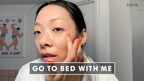 Rina Sawayamas 12 Step Nighttime Skincare Routine Go To Bed With Me Harpers Bazaar Youtube