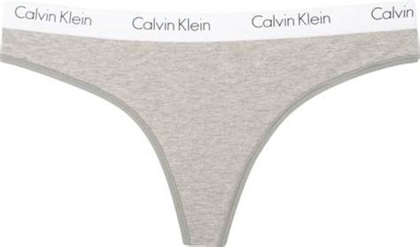 Calvin Klein Ck One Cotton Thong Grey Heather • Pris