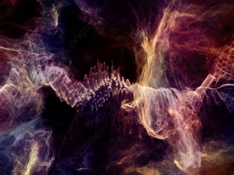 과학 및 기술 프로젝트의 배경 역할을 하는 프랙탈 필드의 색상 파동의 임의 패턴 사진 및 무료 다운로드를위한 그림 Pngtree