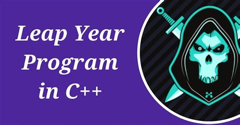 C Program To Check Given Year Is Leap Year Or Not