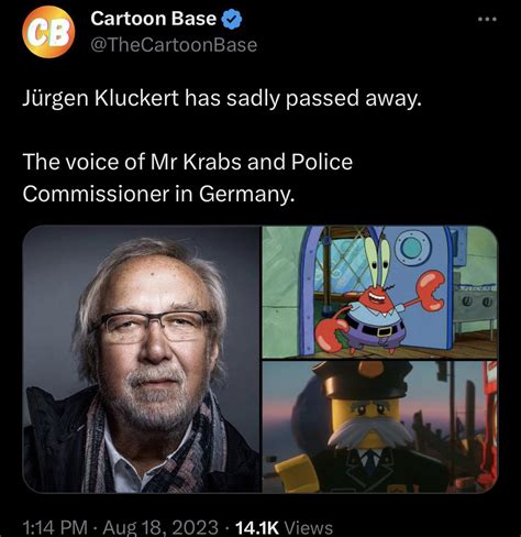Ive Never Watched The German Dub Of Spongebob But This Is Quite Sad