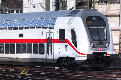 Modern German Ic Wagons Near Cologne Germany Panorama Editorial Stock
