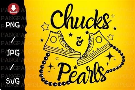 Chucks And Pearls Svg Graphic By PANGPAOPOLO Creative Fabrica