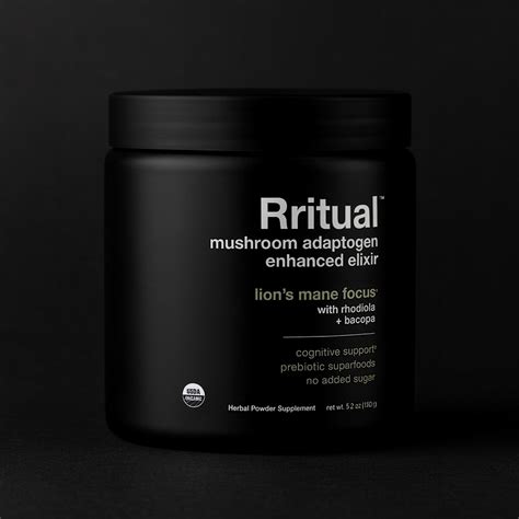 Rritual Lions Mane Mushroom Elixir Review Rhodiola And Bacopa For