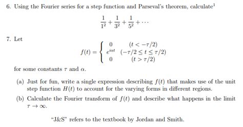 solved 7 let for some constants t and a a just for fun