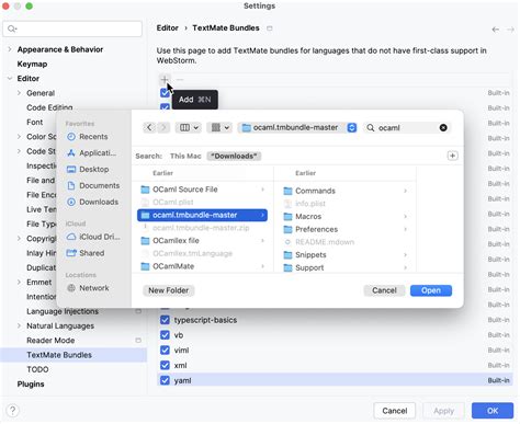 Textmate Webstorm Documentation