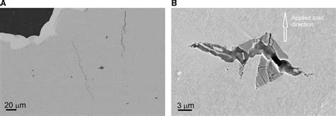 Hydrogen Induced Cracks A And Ti Based Nmi B On The Side Surface