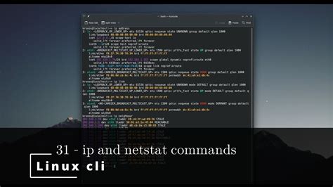 Linux Cli 31🐧 Ip And Netstat Commands Youtube