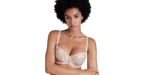 Aubade Melodie Dete Underwired Half Cup Bra In Brown Lyst Uk