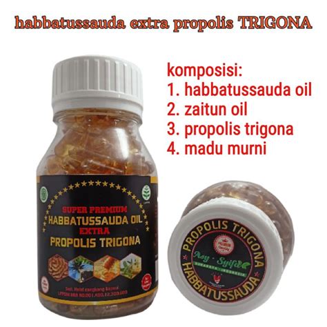 Jual Habatusauda Oil EXTRA PROPOLIS TRIGONA Isi 200 Kapsul Shopee