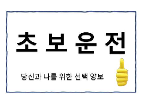 초보운전 문구 1