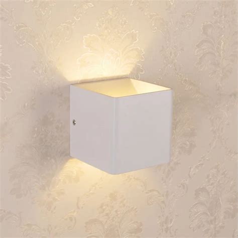 W Led Indoor Wall Lamp Surface Mounted Cube Wall Light Spot Up And Down Wall Light Indoor