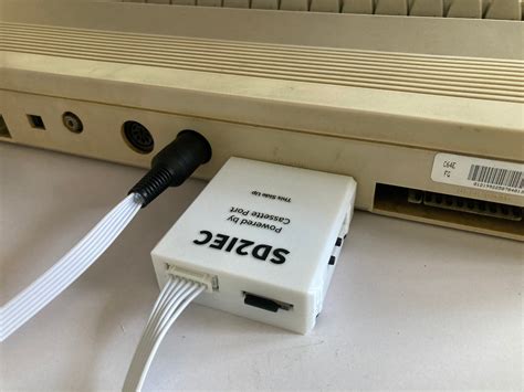 commodore 64 microsd card reader sd2iec powered by cassette port c64