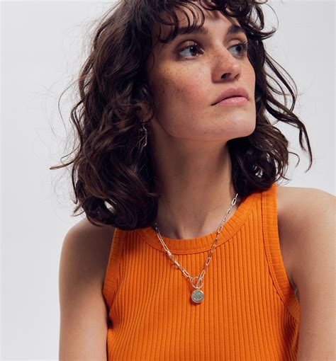 Ribbed Sleeveless Top Orange