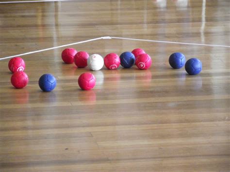 Game Of Boccia Aim For The Jack Just Like Lawn Bowls Lawn Bowls Bowl Lawn