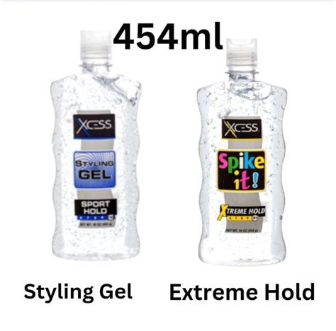 Xcess Hair Gel Styling Gel And Extreme Hold 454g Lazada Ph