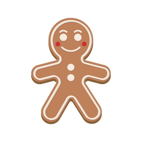 Premium Vector Holiday Gingerbread Man Cookie