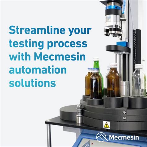 Automation Qualitycontrol Efficiency Mecmesin Physical Properties