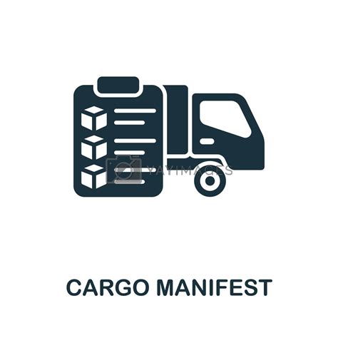 Cargo Manifest Icon Monochrome Simple Line Shipping Icon For Templates