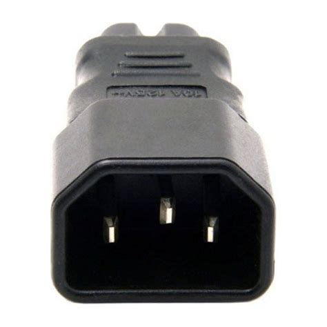 Jser Standard Molded Iec 320 C14 Socket To Iec C7 Plug Ac Power Adapter