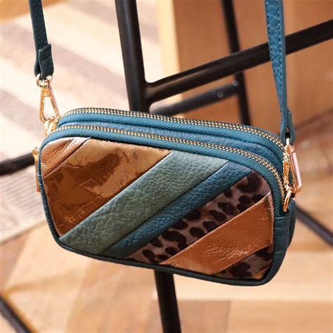 Teal Mini Crossbody Bag Rainbow And Spoon
