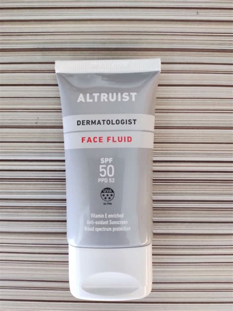 Altruist Face Fluid Sunscreen Spf50 Beauty And Personal Care Face Face