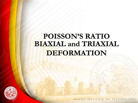 Poission Ration For Biaxial And Traxial Deformationptppt