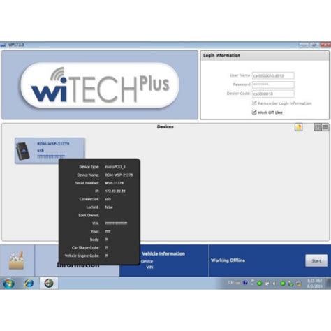 Witech Micropod 2 With V17 04 27 Software For Chrysler Diagnosis And P