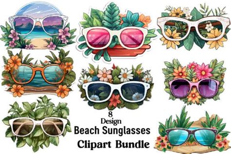 Beach Sunglasses Graphic By Bundle · Creative Fabrica