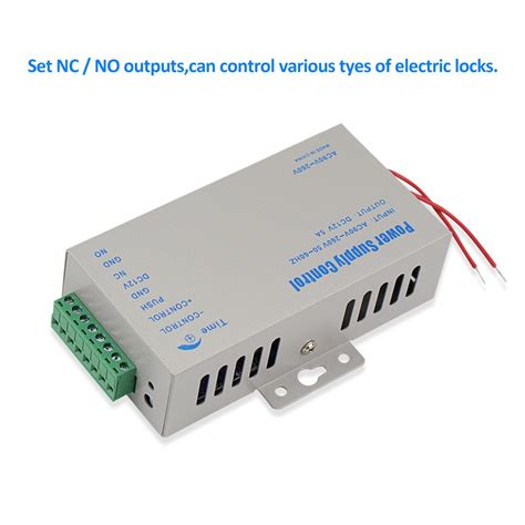 Metal 12vdc 5a Access Control Power Supply Swtich Grandado