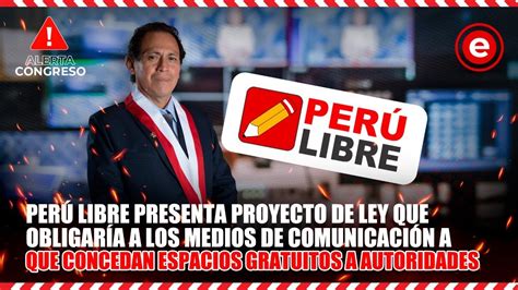 Alertacongreso Presentan Proyecto Para Que Medios Concedan Espacios