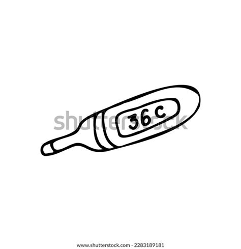 Electronic Thermometer Thermometer Measuring Body Temperature Stock