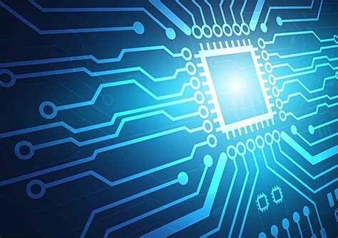 circuit board technology background computer tech abstraction vector