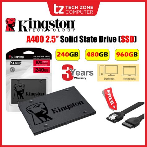 Kingston A400 Solid State Drive Sata 25 240gb 480gb 960gb Ssd