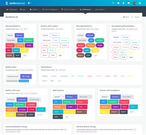 Soft Material Bootstrap Admin Templates