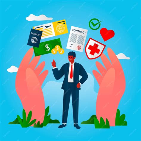 Free Vector Gradient Employee Benefits Illustration