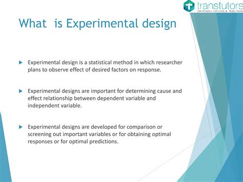 Experimental Design Statistics Pptx