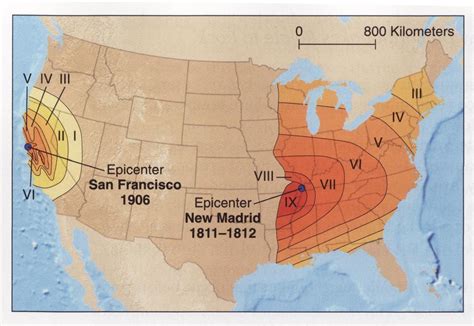 New Madrid Earthquake Zone Map