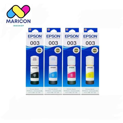 Genuine Original Ink 003 Black 003 Colored 65ml Shopee Philippines