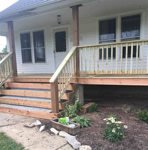 How To Cover Concrete Steps With Wood Farmhouse On Boone