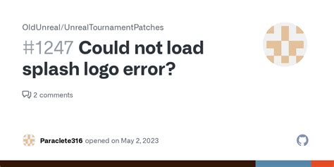 Could Not Load Splash Logo Error Issue Oldunreal