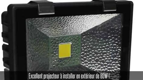 Projecteur Led Ext Rieur Ip W Blanc Chaud Youtube