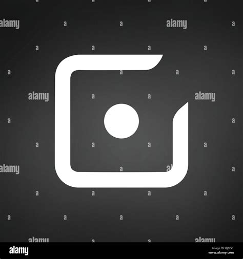 Line Check Mark Or Check Box With Dot Icon Flat Style Vector Illustration Isolated On Black