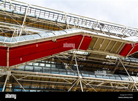 The Centre Pompidou In Paris Designed In The Style Of High Tech