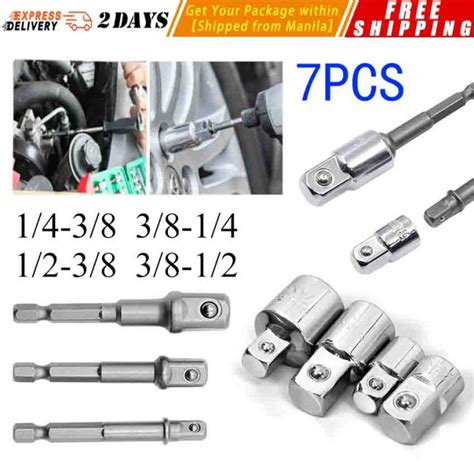 4pcs 14 38 12 Drive Socket Adapter Converter Reducer Air Impact