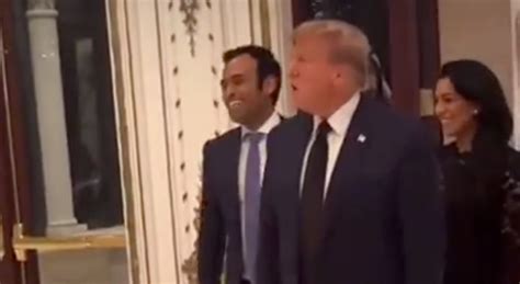 Trump Enters Mar A Lago With Ramaswamy Amid Vp Speculation