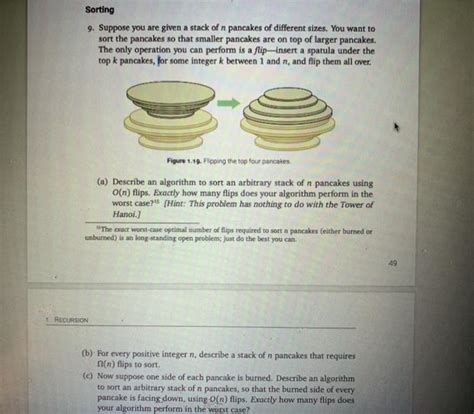 solved sorting 9 suppose you are given a stack of n
