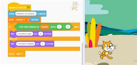 Numeri Pari Pari O Dispari In Scratch Con Operatore Modulo