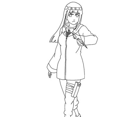 Hinata Hyuga 3 Coloring Crafty Teenager