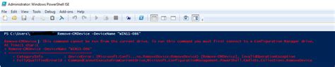 Unable To Run The Command Remove Cmdevice Microsoft Qanda
